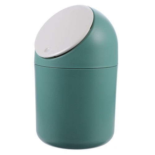 Push Trash Can Small Rubbish Bin Table Storage Bucket Desktop Garbage ...