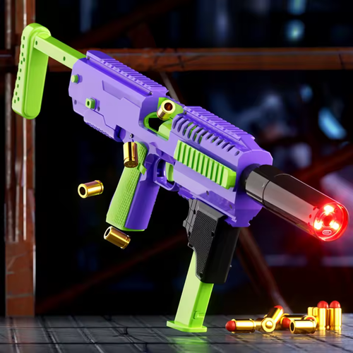 Carbine Toy Gun Shell Ejection Soft Bullet Blaster Automatic Drum Mag ...