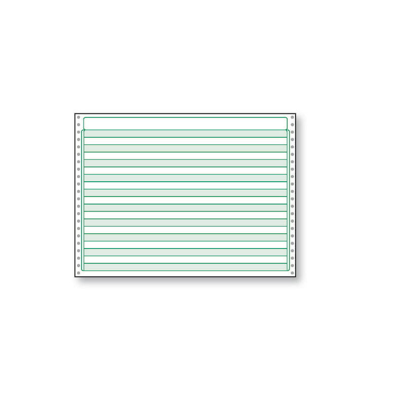 Green Bar Paper – Continuous Computer Paper Ream of 2200 | eBay