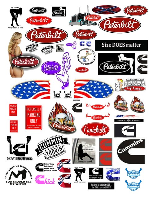1: 24 1:18 1:32 LARGE TRUCKER DECALS 1 FOR DIECAST TRUCK DIORAMAS | eBay