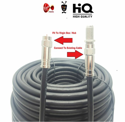 20M Premium Virgin Media Sky TV Broadband Extension Cable Black Tivo ...