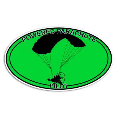 Powered Parachute Sticker Paraglider Decal Pilot Aircraft Ultralight ...