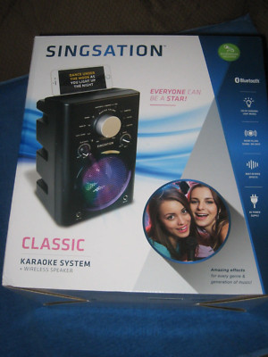 Singsation SPKA30R Wireless Bluetooth Karaoke Machine w/ Mic, New ...