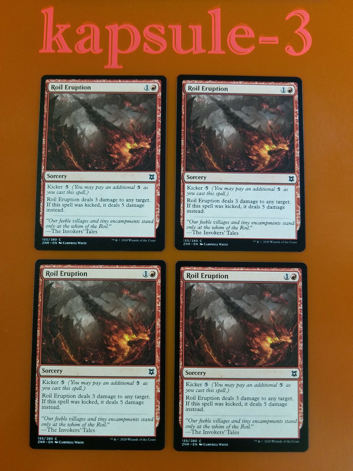 4x Roil Eruption | Zendikar Rising | MTG Magic Cards | eBay
