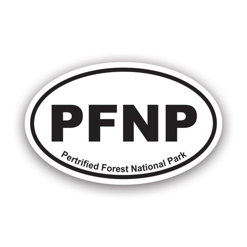 Pertrified Forest National Park Oval Sticker Decal - Weatherproof ...