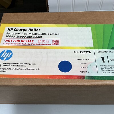 HP CK977A Charge Roller - Indigo Digital Presses 10000 20000 30000 | eBay
