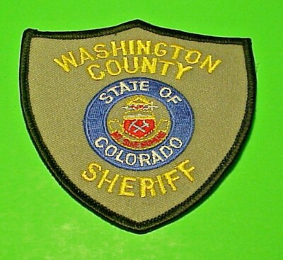 WASHINGTON COUNTY COLORADO CO 4" SHERIFF / POLICE PATCH FREESHIPPING ...