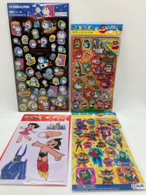 Daiso Anime Stickers from Japan : Doraemon, Astro Boy, Crayon Shinchan ...