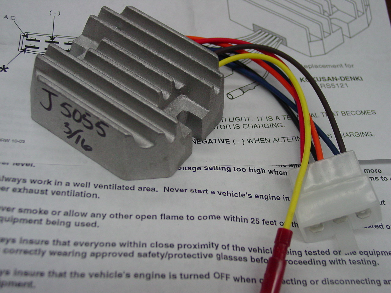 Regulator Rectifier Kokusan-denki Rs5121 J5055 for sale online | eBay