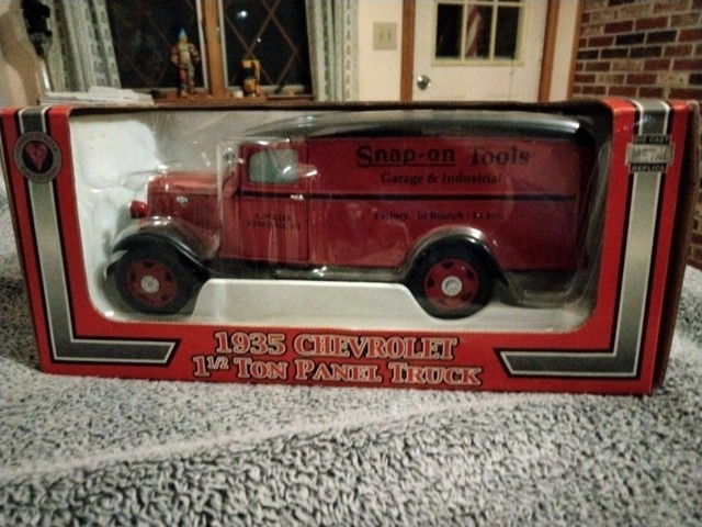 1935 Chevrolet 1 1/2 Ton Panel Truck Snap-on Die Cast Metal Stock ...