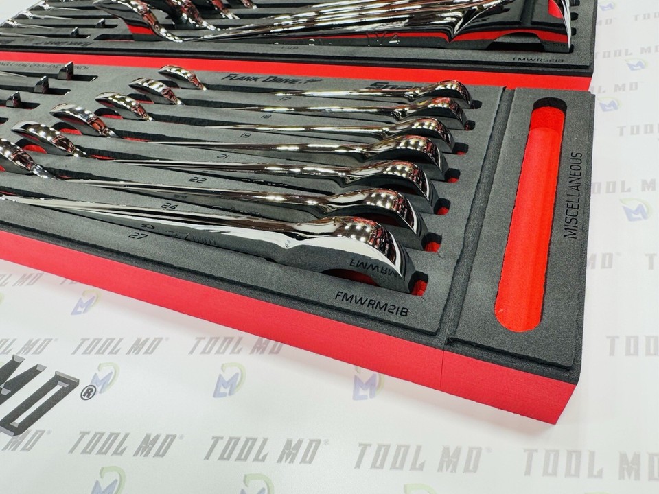 Snap-on Tools USA NEW 28pc Metric & SAE 4-Way Angle Open Head Wrench ...