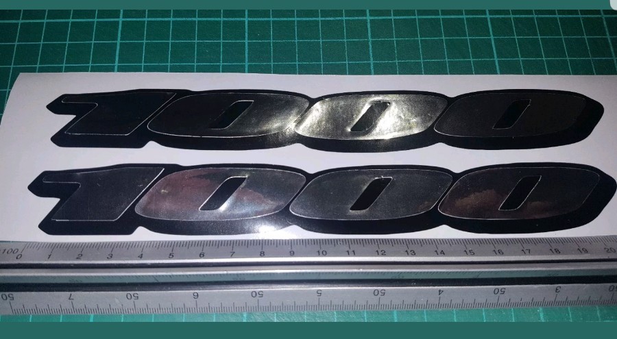 1000 CC DECAL STICKER X 2 Vinyl 200MM SUZUKI HONDA YAMAHA TOOL BOX ...