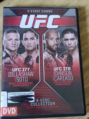 UFC 177 & UFC 178 (Ex Library DVD, 2014, 3-Disc Set) 13132620107 | eBay