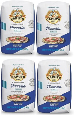 Caputo Pizzeria Soft Wheat Flour Type "00" (Blue) 2.2 LB Pack of 4 | eBay