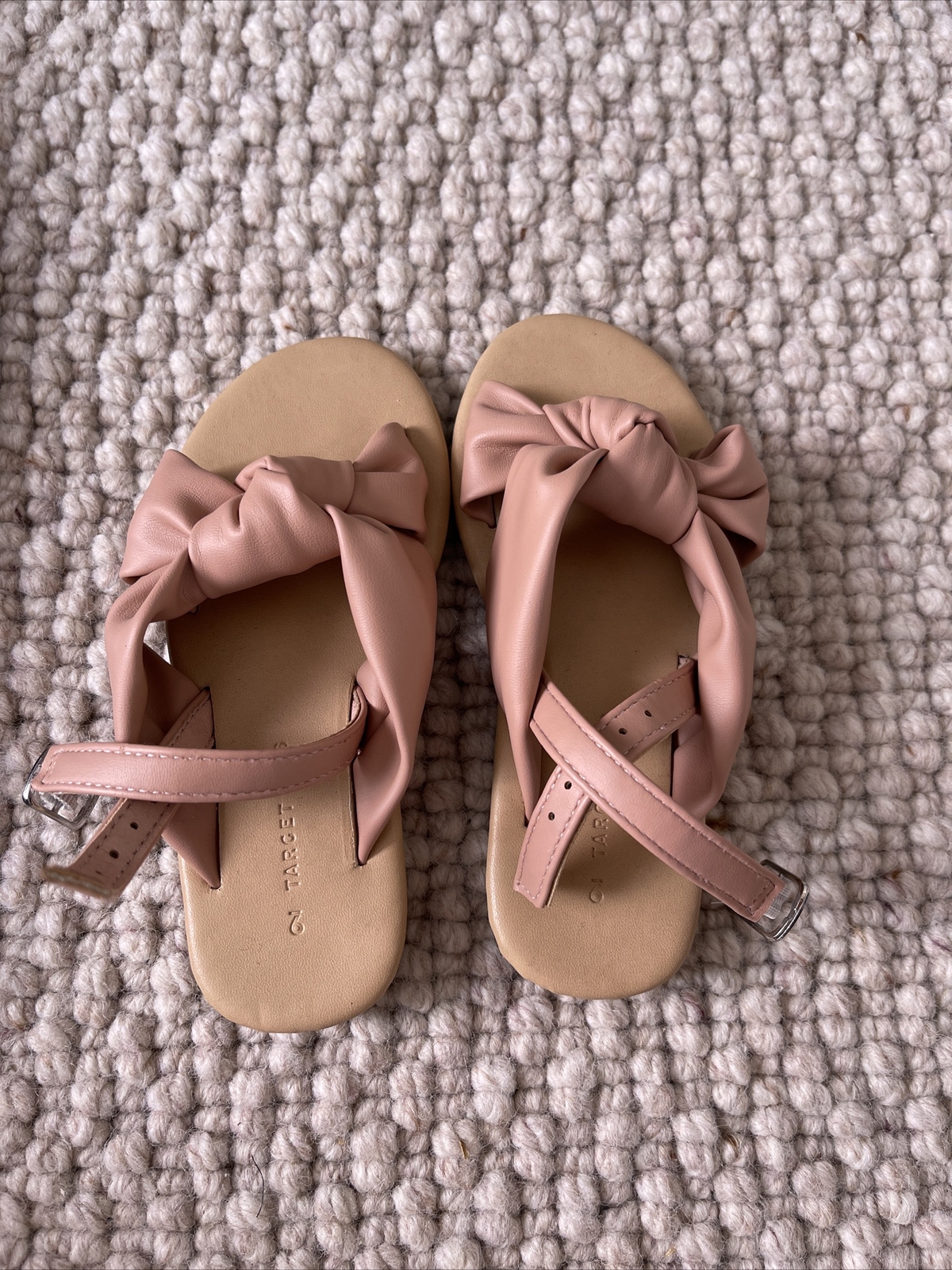 Girls Target Dusty Pink Flats Sandles Size 9 Kids Shoes Brand New ...