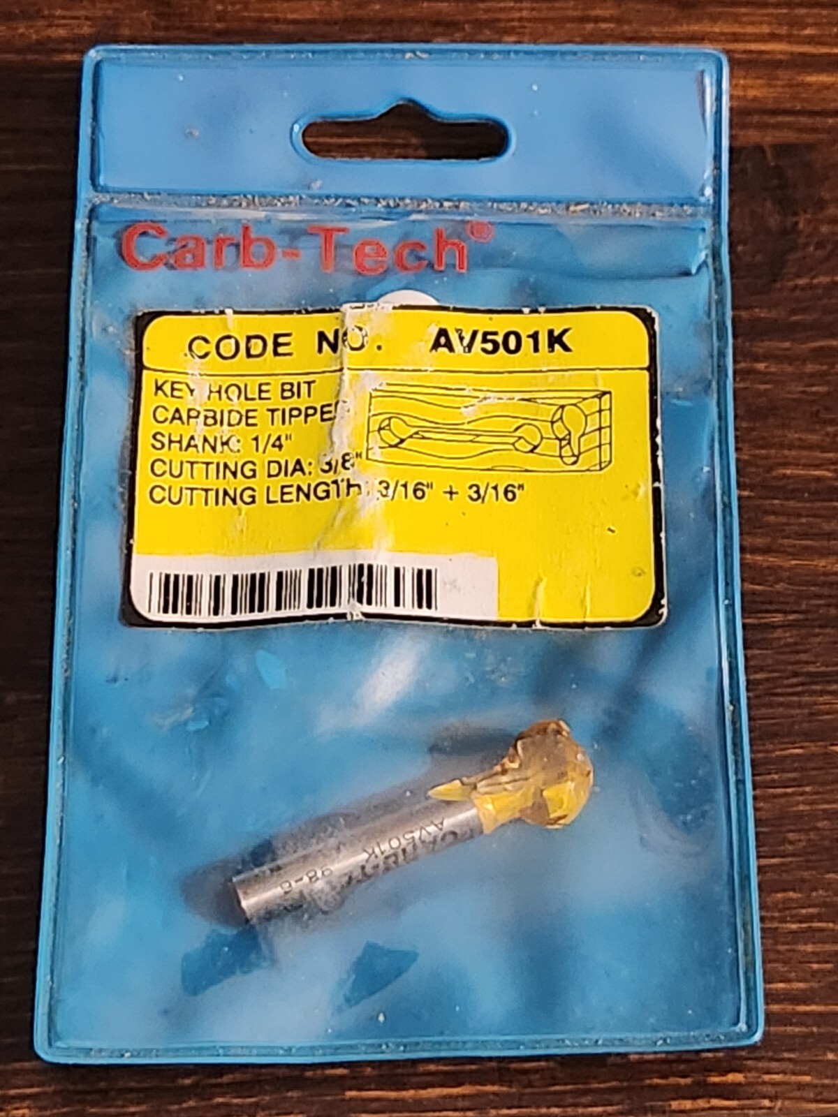 CARB TECH ROUTER CARBIDE TIPPED KEY HOLE BIT ( NEW ) AV501K | eBay