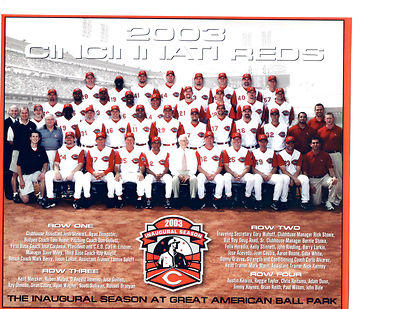2003 CINCINNATI REDS TEAM 8X10 PHOTO DUNN LARKIN BASEBALL OHIO MLB HOF ...