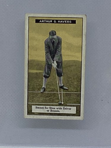 1925 Imperial Tobacco How To Play Golf #49 Arthur Havers (SET BREAK) (B ...