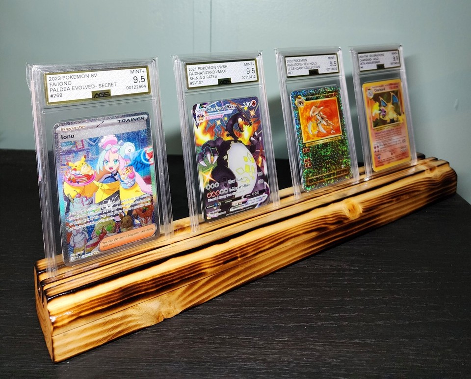(3 stands) Tcg Display Card Stands *For Graded Slabs And Toploaders ...