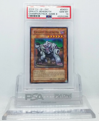 YUGIOH CP08-EN001 GRAVITY BEHEMOTH ULTRA RARE HOLO FOIL PSA 10 GEM MINT ...