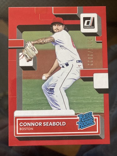 Connor Seabold 2022 Donruss Rated Rookie Red #’d 2011/2022 #59 Boston ...