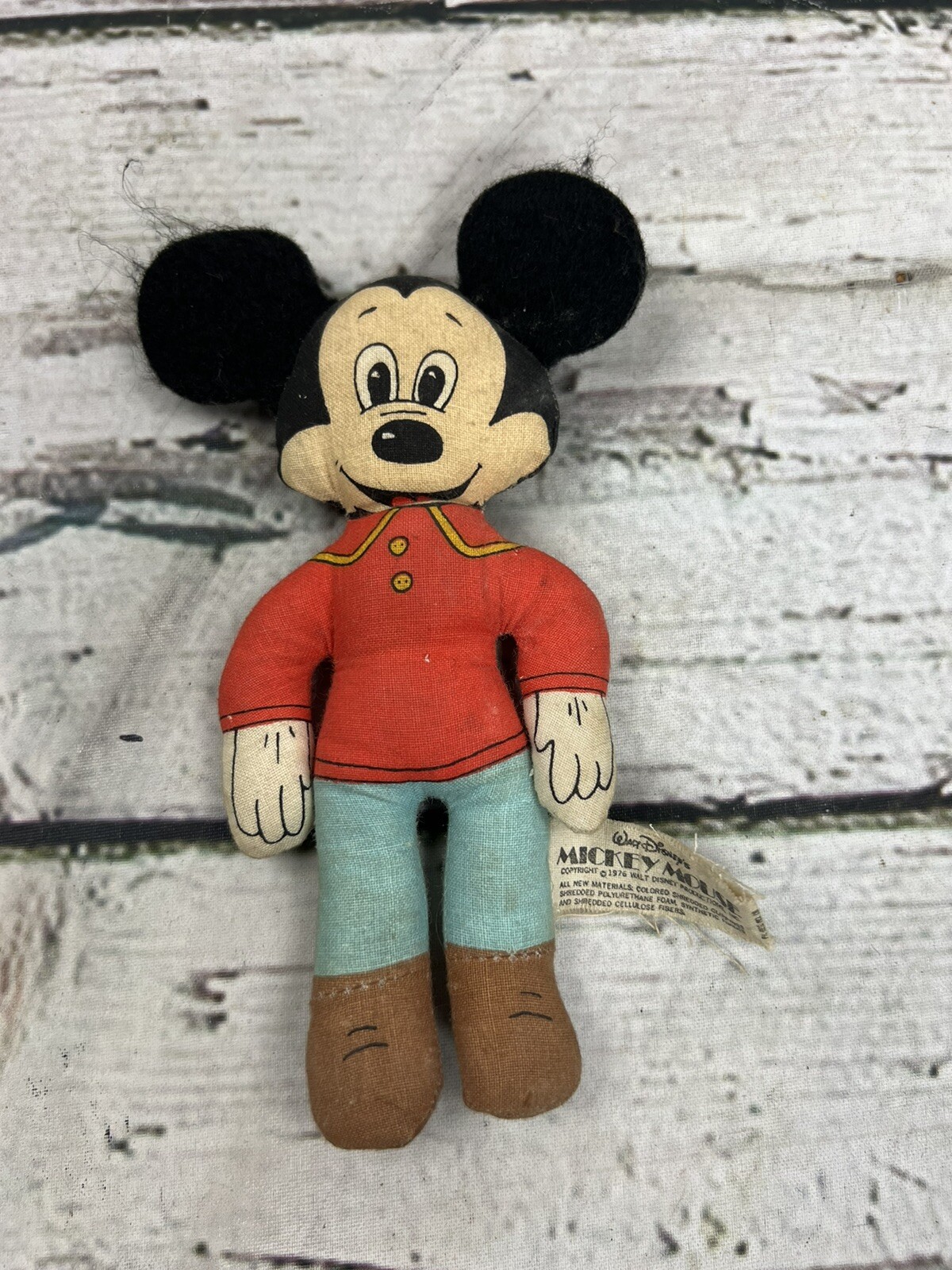 Vintage 1976 Walt Disney's Mickey Mouse Knickerbocker Small Mini ...