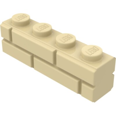 Lego MASONRY BRICK Bulk Lot of 50 pcs -1x4 Tan- Part 15533- Brand New ...