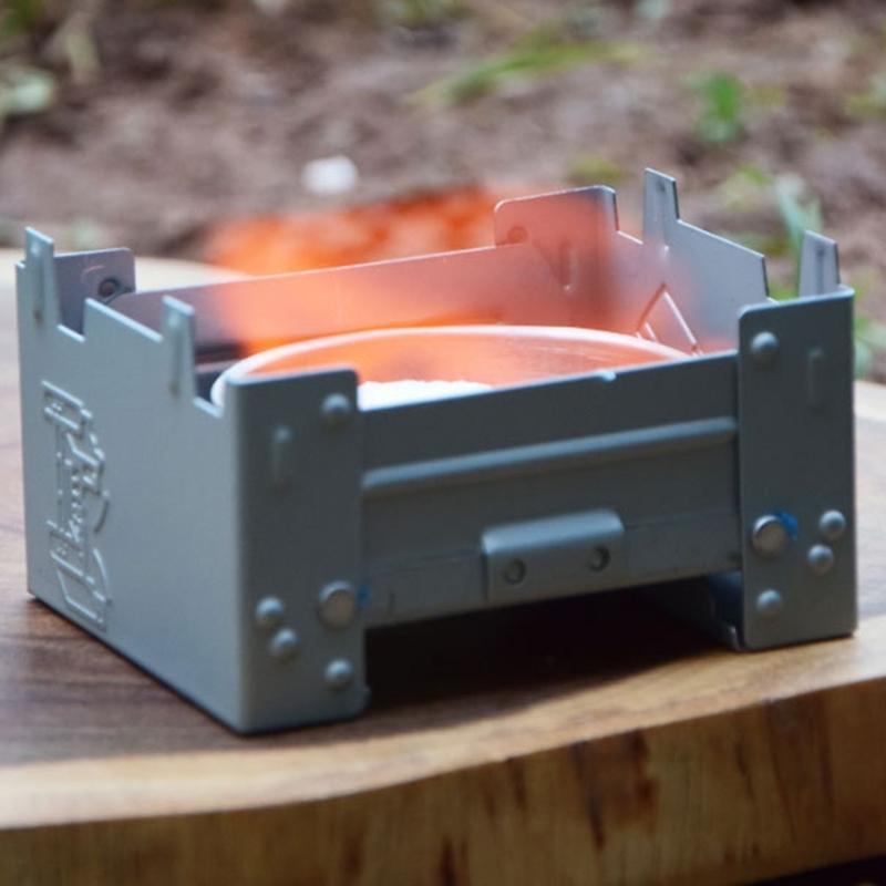 Thickened Solid Fuels Stove Small Backpacking Folding Camp Outdoor ...