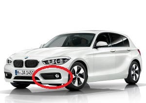 OEM BMW 1 F20 Front Bumper Left Closed Fog Light Grille 51117371669 ...