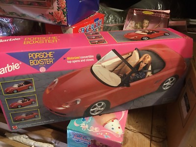 Barbie PORSCHE BOXSTER Sports CAR with MOTORIZED Convertible TOP(1998 ...