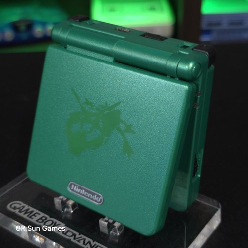 Green Nintendo Game Boy Advance GBA SP IPS V2 and Usb-C - Rayquaza | eBay