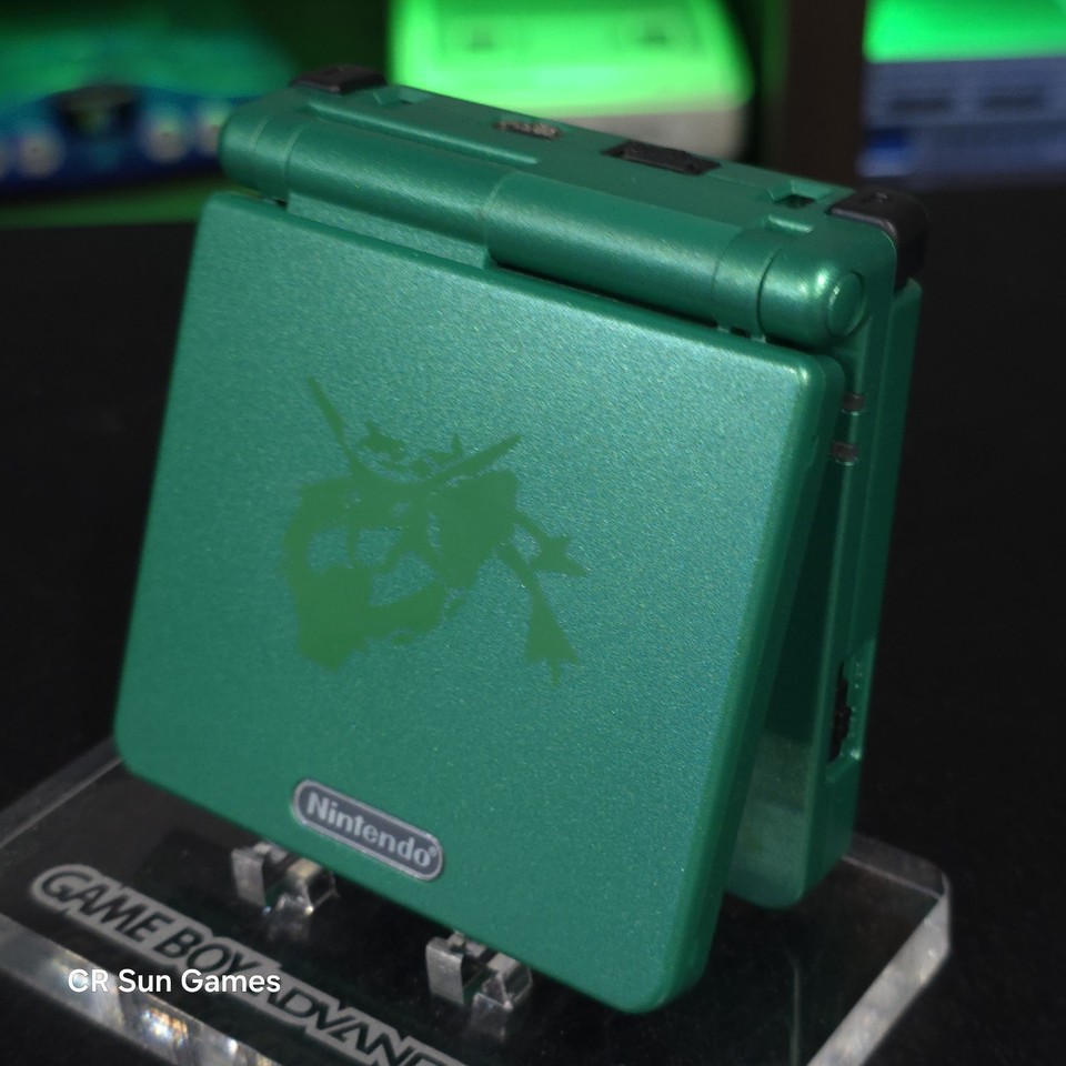 Green Nintendo Game Boy Advance GBA SP IPS V2 and Usb-C - Rayquaza | eBay