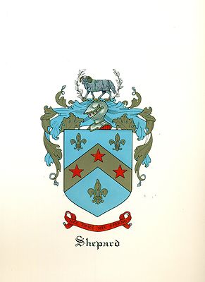 *Great Coat of Arms Shepard Family Crest genealogy, would look great ...