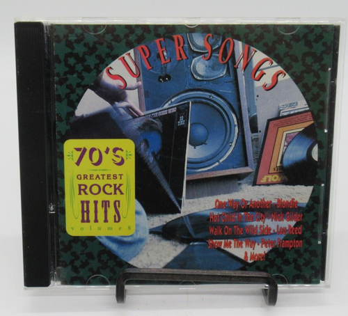 SUPER SONGS - 70'S GREATEST ROCK HITS MUSIC CD, 9 V/A TRACKS, FRAMPTON ...