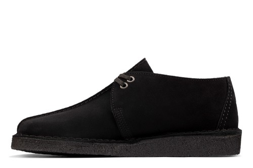 NEW Clarks Originals Desert Trek Black Suede LEATHER "BANK ROBBER ...