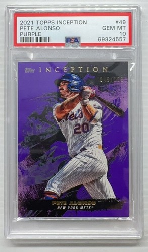 2021 Topps Inception Pete Alonso Purple #/150 Mets PSA 10 | eBay