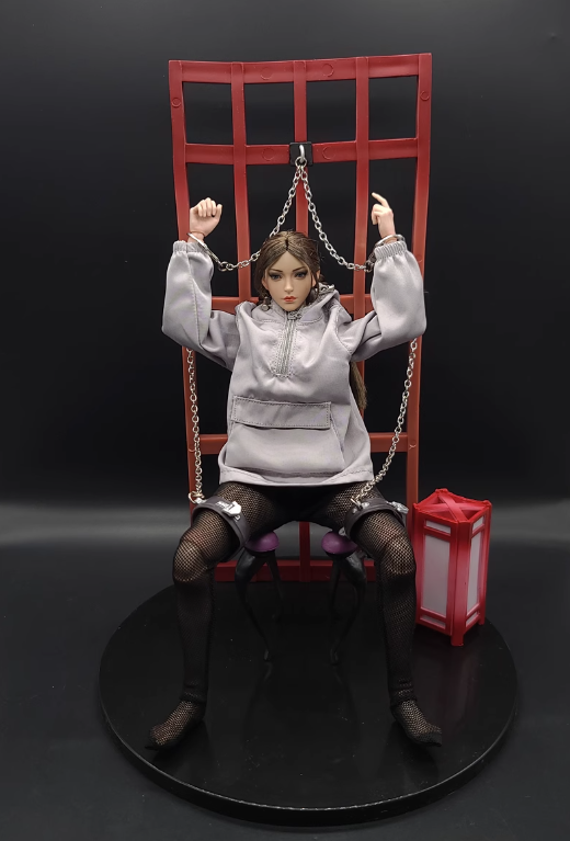 1/6 Scale Sodier Acessories Sm Props Handcuffs Chair Model for 12 ...