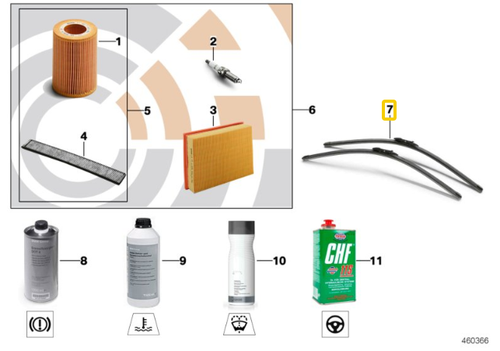 MINI R50 R52 R53 R55 Flat Wiper Blades Set With Logo 61612458349 NO ...