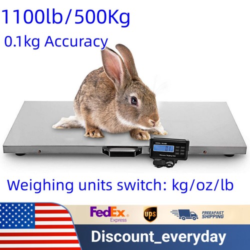 1100lbs Pet Sheep Goat Weight Scale Livestock Heavy Duty Weighing ...