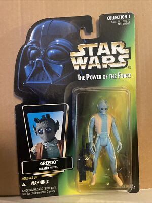 Kenner Star Wars Potf Red Card Greedo Action Figure 76930842010| eBay