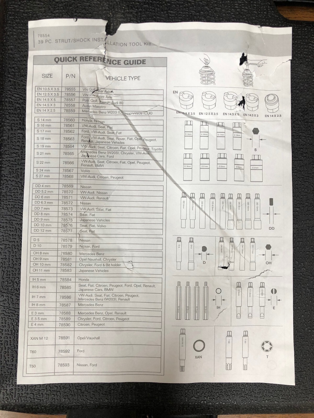 Steelman Pro 38-Piece Strut / Shock Installation Tool Kit 78554-1 | eBay
