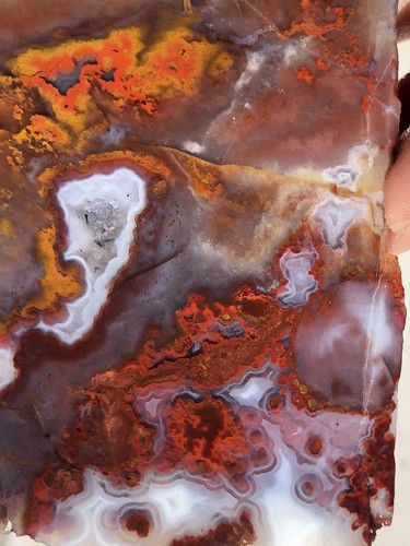 Red Flame Moroccan Agate Slab Rough Lapidary Cabbing Rock Stone Morocco ...