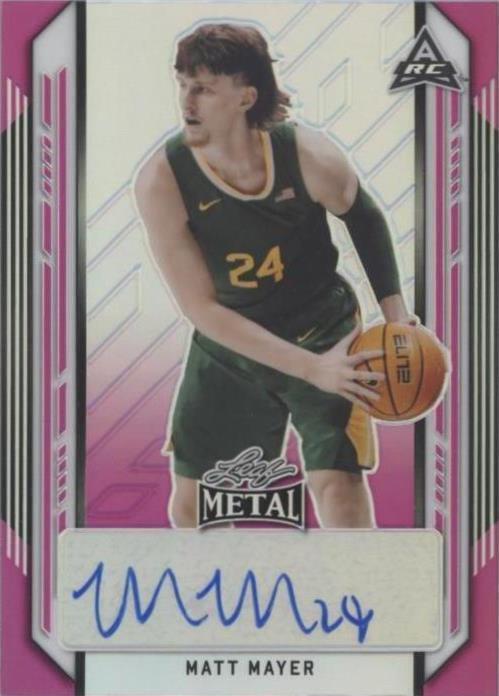 2021-22 Leaf Metal - Matt Mayer #BA-MM2 Pink Rainbow /25 (AU, RC) for ...