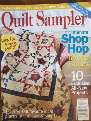 Better Homes and Gardens Quilt Sampler Magazine Spring/Summer 2009 Shop ...