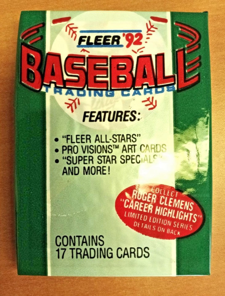 Unopened Baseball Card Packs-Topps/Fleer/Donruss/Score/Upper Deck ...