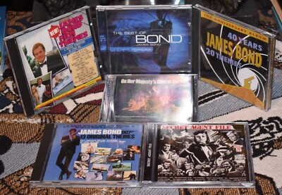 6x James Bond 007 Original Film Themes CD Soundtracks | eBay