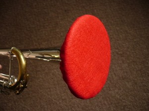 Trumpet Felt Mute Single Thickness Red Demo Video Cornet Cloth Hat ...