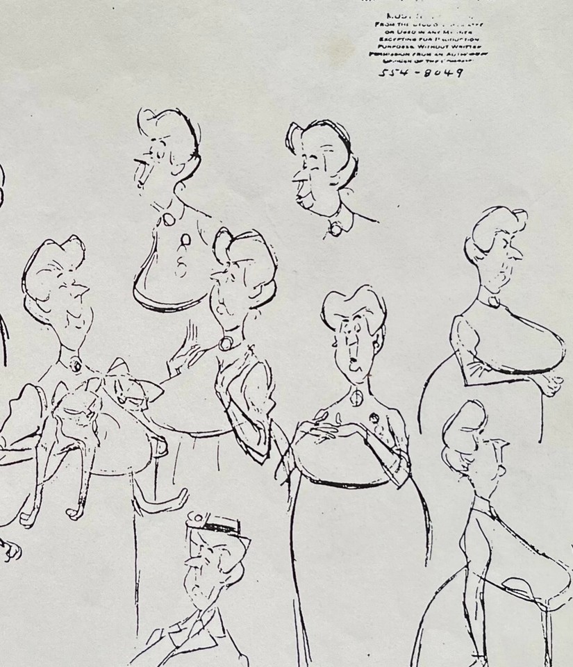 LADY AND THE TRAMP - AUNT SARAH Model Sheet Walt Disney 1961 Feature ...