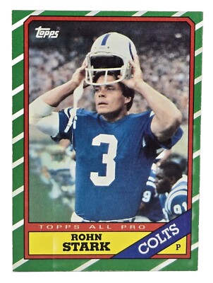 1986 Topps Football #325 Rohn Stark All Pro Indianapolis Colts | eBay