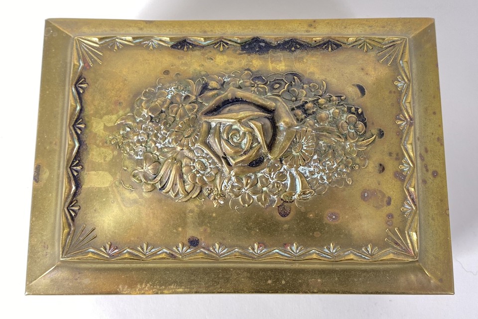 Vintage Brass Ornate Music Box unmarked victorian | eBay